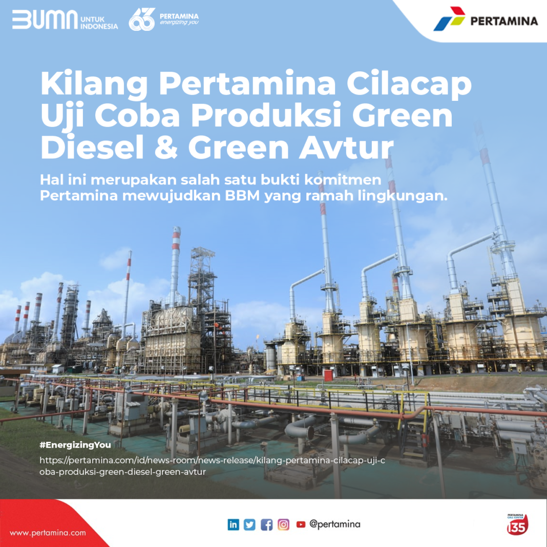 Wujudkan BBM Ramah Lingkungan, Pertamina Uji Produksi Green Diesel ...