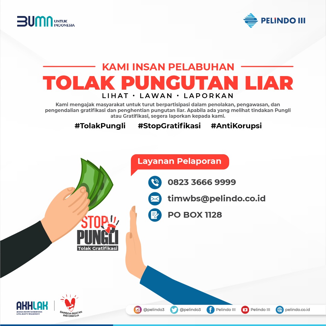 Komitmen Pelindo III Group Wujudkan Pelabuhan Bebas Pungutan Liar
