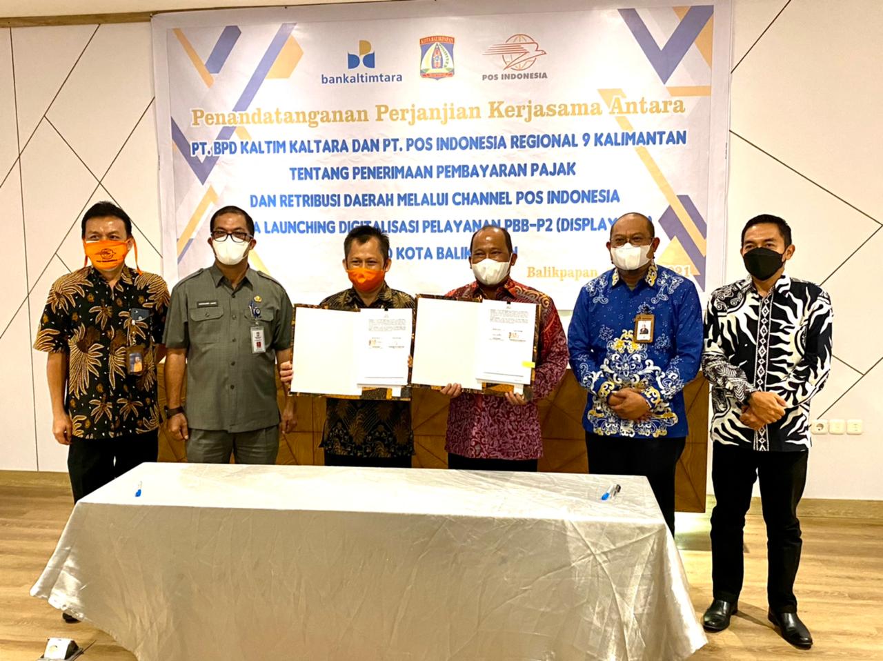 Bankaltimtara Kerjasama Pos Indonesia Retribusi Daerah Semakin Mudah