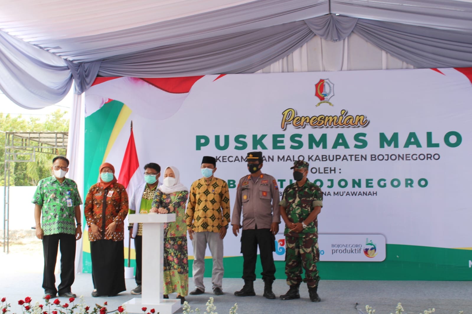 Bupati Bojonegoro Anna Muawanah Resmikan Puskesmas Malo