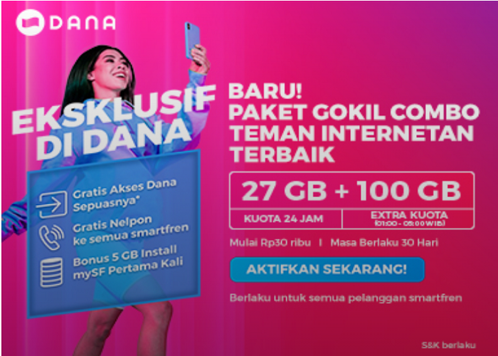 Paket Gokil Combo SmartFren: Harga, Besaran Kuota, Jenis & Cara ...