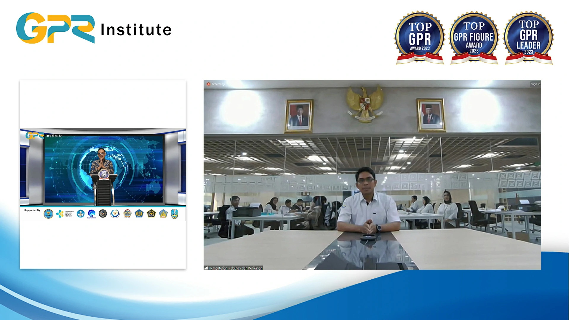 Ciptakan Hattrick, KKP Kembali Menangkan Top GPR Award