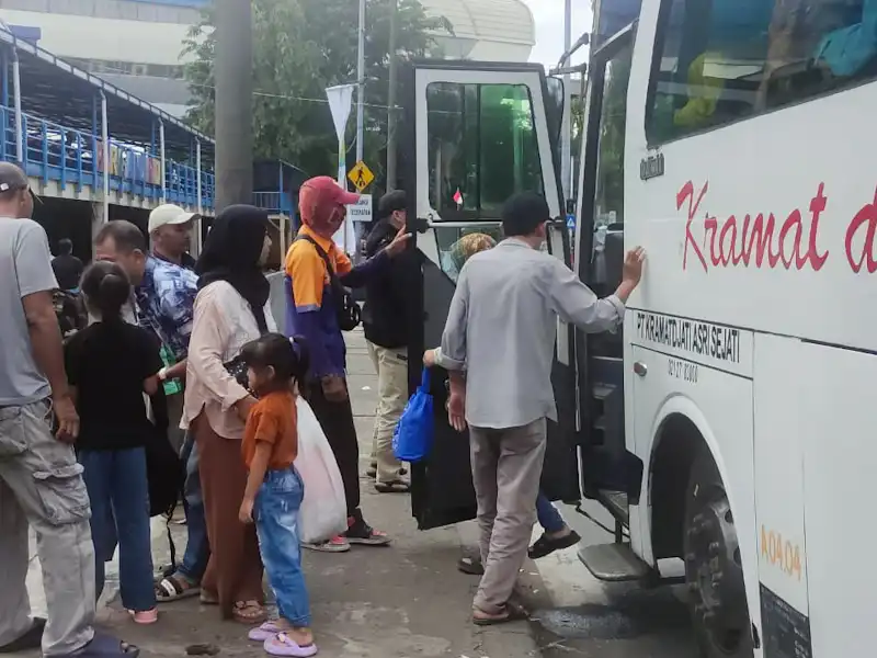 Puncak Arus Balik Terjadi di Terminal Bus Kampung Rambutan